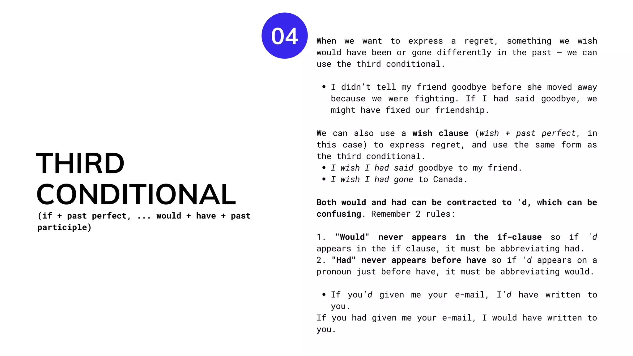 Conditional sentences and wish clauses | PPT