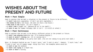 Conditional sentences and wish clauses | PPT