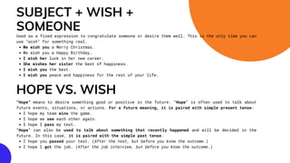 Conditional sentences and wish clauses | PPT