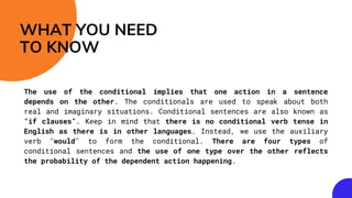 Conditional sentences and wish clauses | PPT