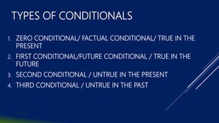 Conditional sentences and wishes | PPTX
