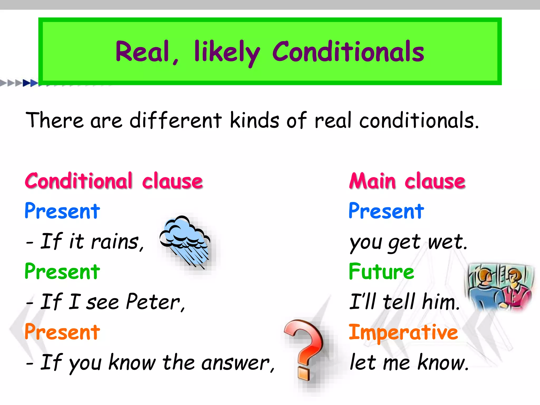 Conditional sentences i | PPT