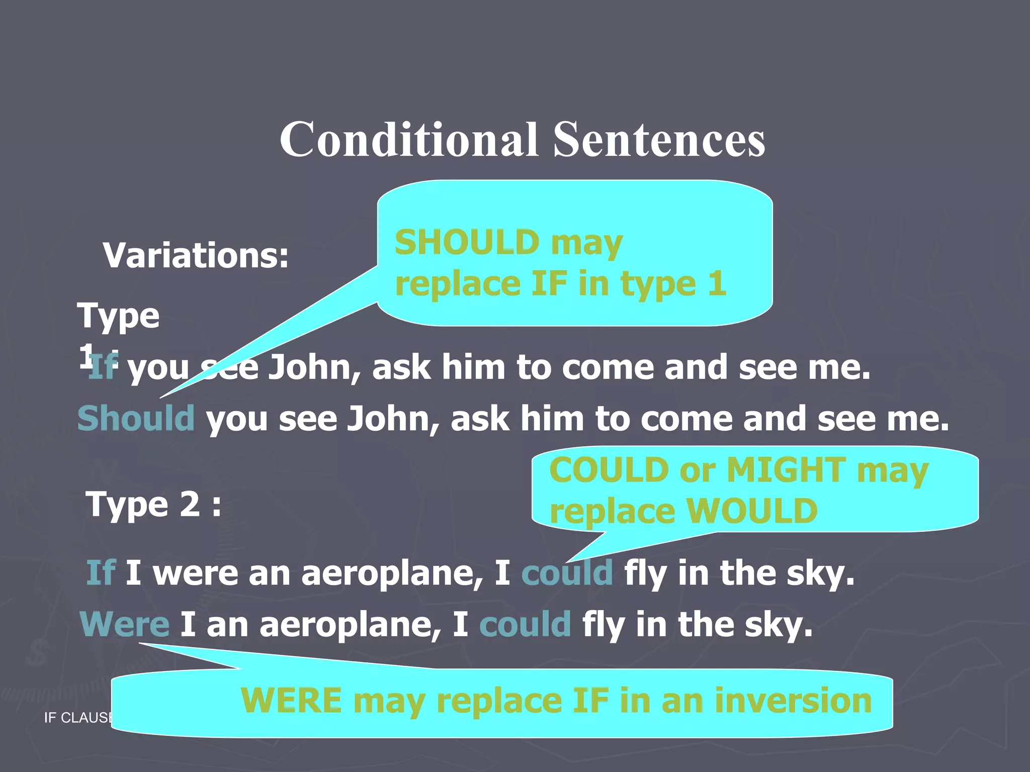 Conditional Sentences + If | PPT