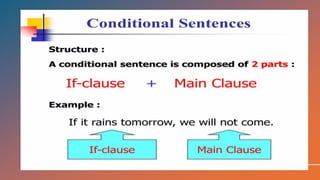 types of Conditionals ...