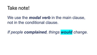 types of Conditionals ...