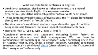 Conditional Sentences in English | PPTX | Programming Languages | Computing