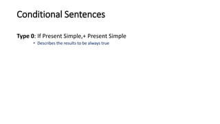 Conditional Sentences in English | PPTX | Programming Languages | Computing