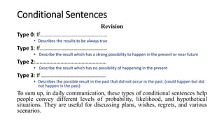 Conditional Sentences in English | PPT