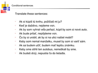 Conditional sentences zero 1 and 2 | PPT