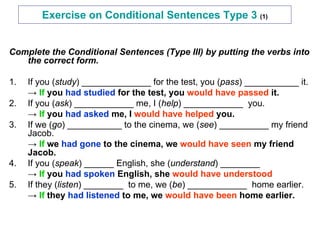 Conditionals Exercises | PDF