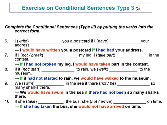 Conditionals Exercises | PDF