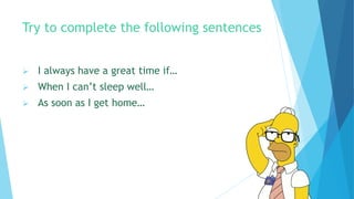 Conditionals: first & second | PPT