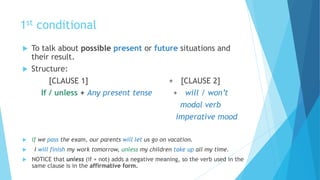 Conditionals: first & second | PPT | Free Download