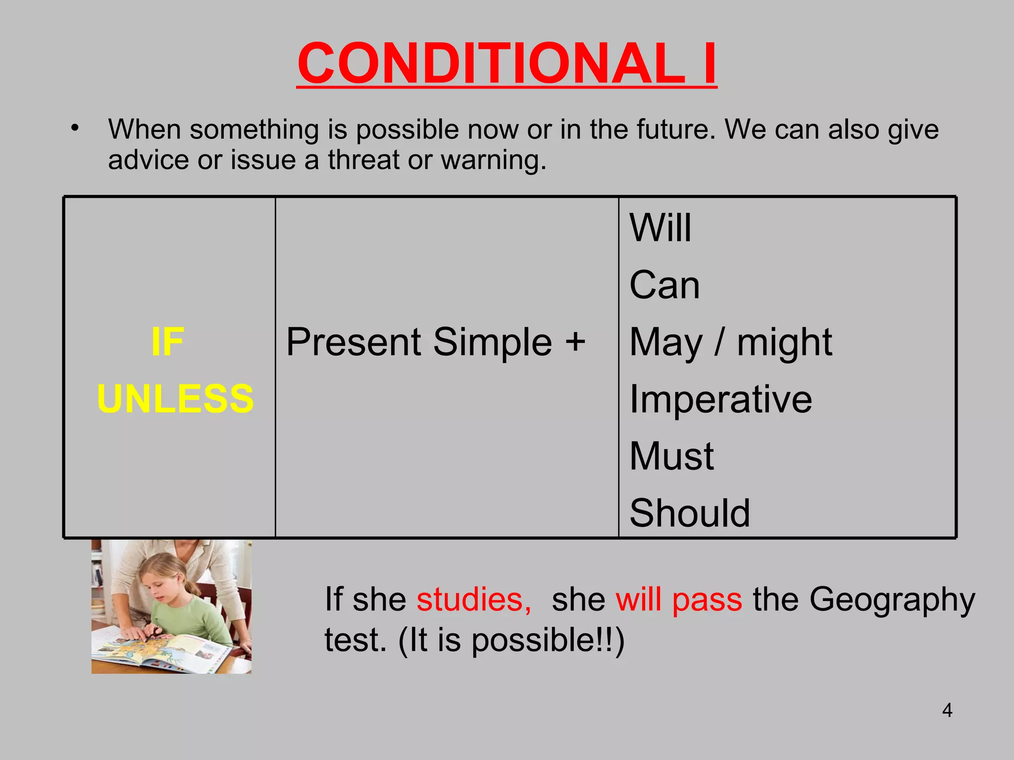 Conditionals - Grammar explanation | PPT