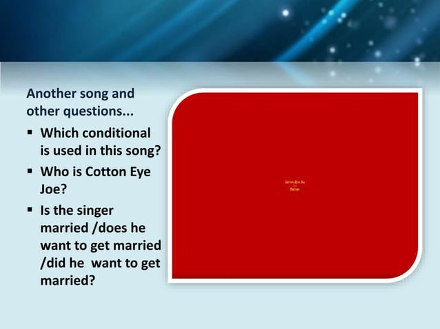 Conditionals in songs +quiz | PPT