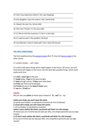 Conditionals night | PDF