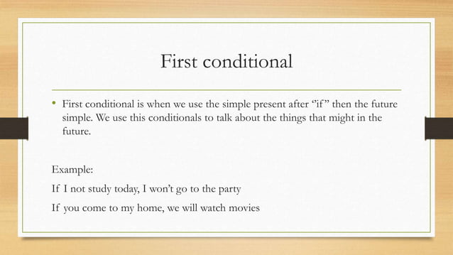 Conditionals power point | PPT