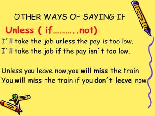 conditionals sentences powerpoint for the sudents at senior high school ...