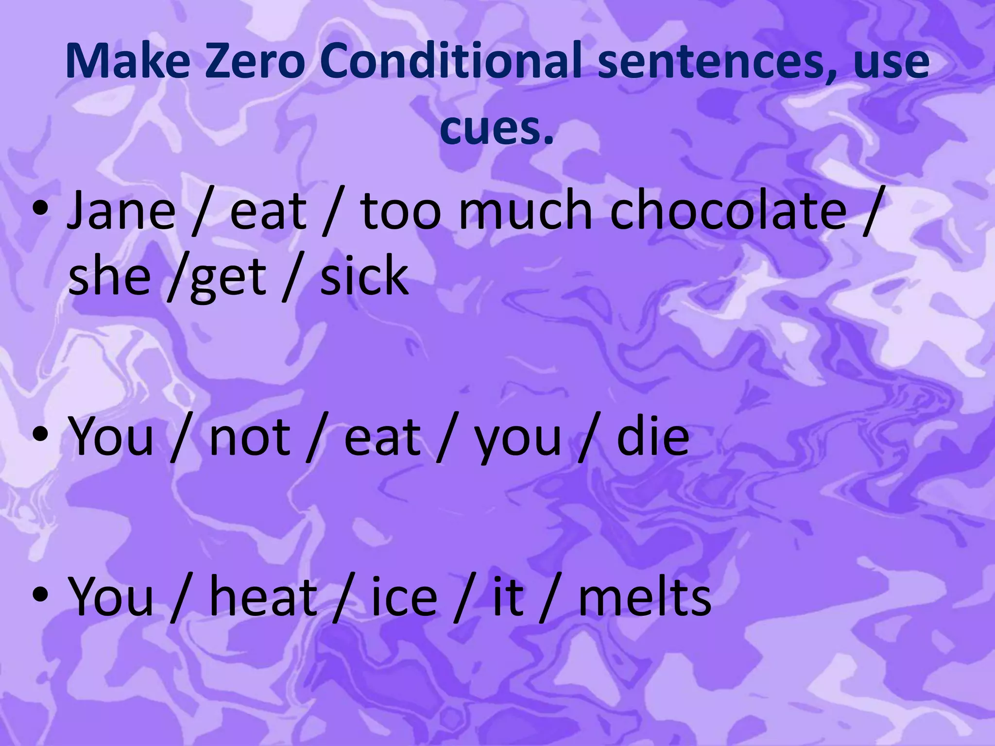 Zero, First, Second and Third Conditionals ppt | PPTX
