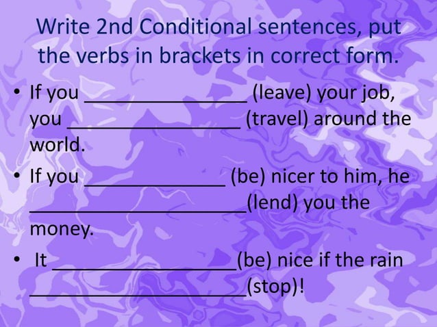 Conditionals Types 0, 1, 2 and 3 ppt | PPTX
