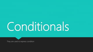 Conditionals Presentation | PPT