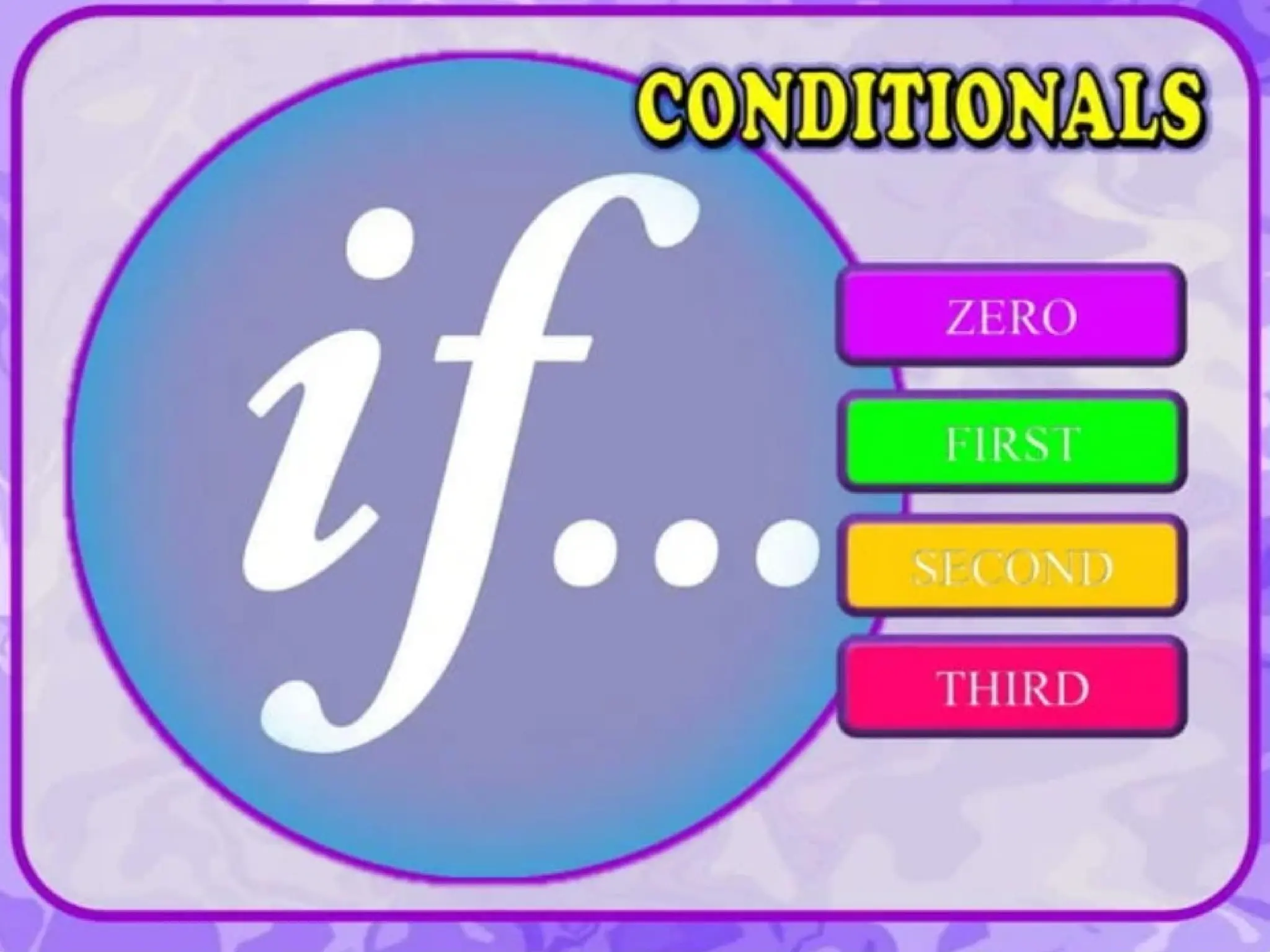 CONDITIONALS POWERPOINT PRESENTATION. COMPLETE | PPTX