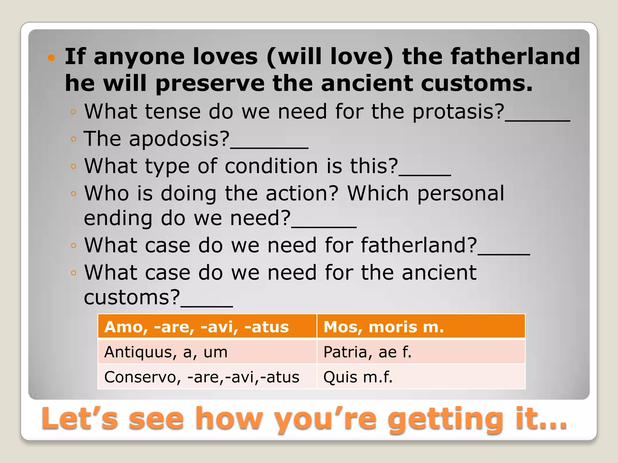 Conditionals practice | PPTX