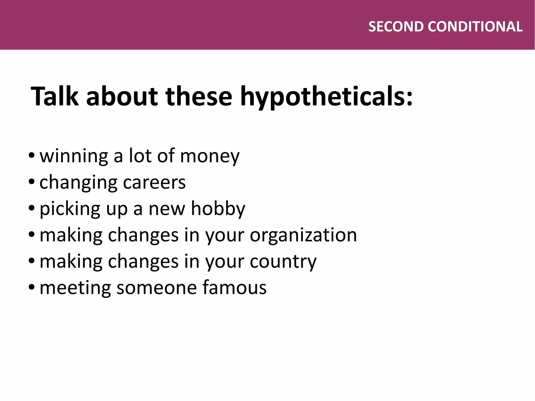 Conditionals presentation | PDF