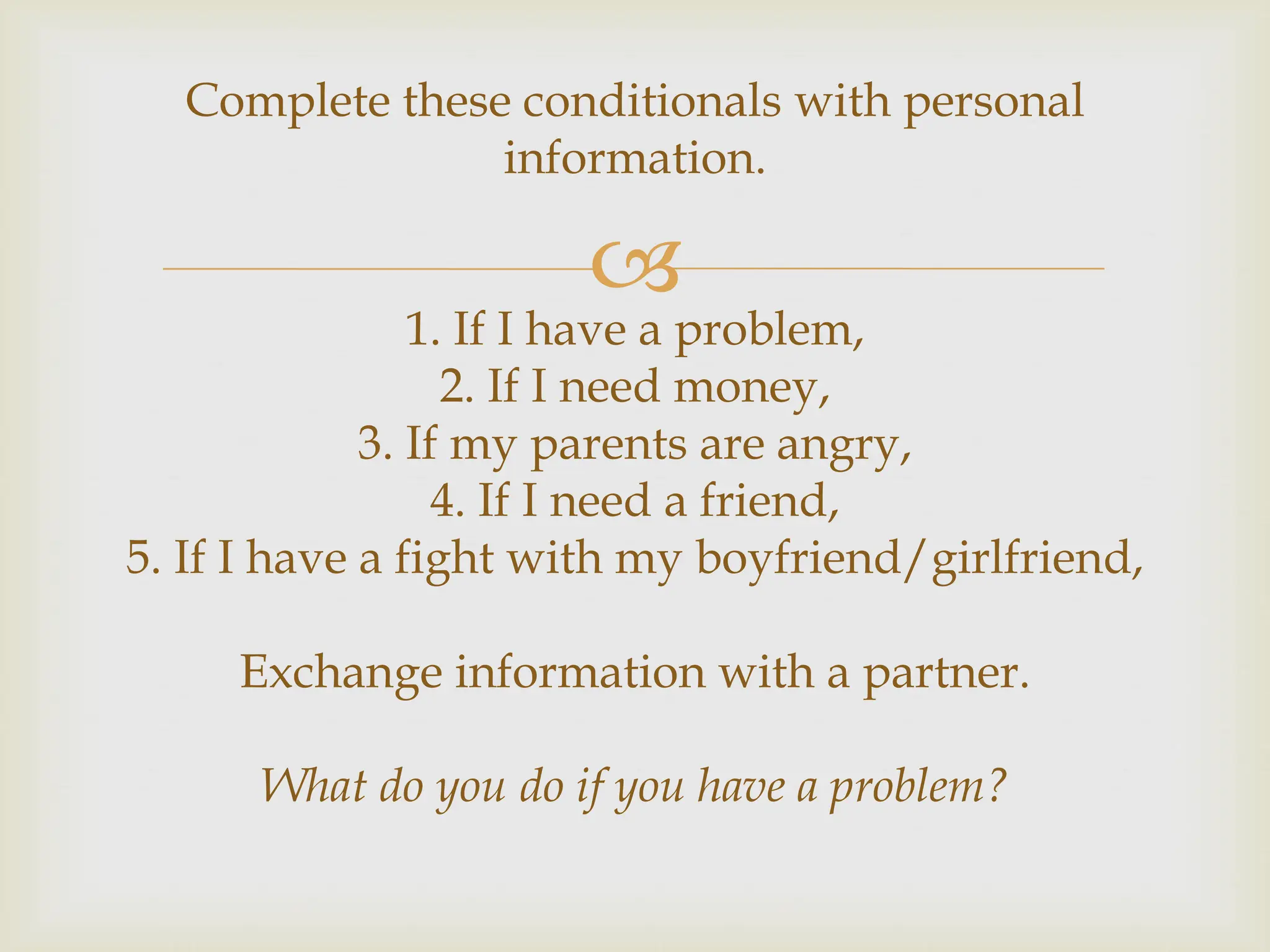 English conditionals presentation for intermediate | PPT