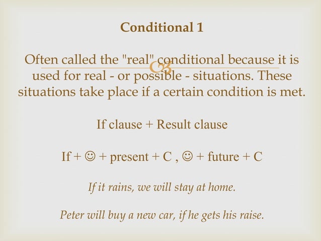 English conditionals presentation for intermediate | PPT