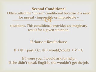 English conditionals presentation for intermediate | PPT
