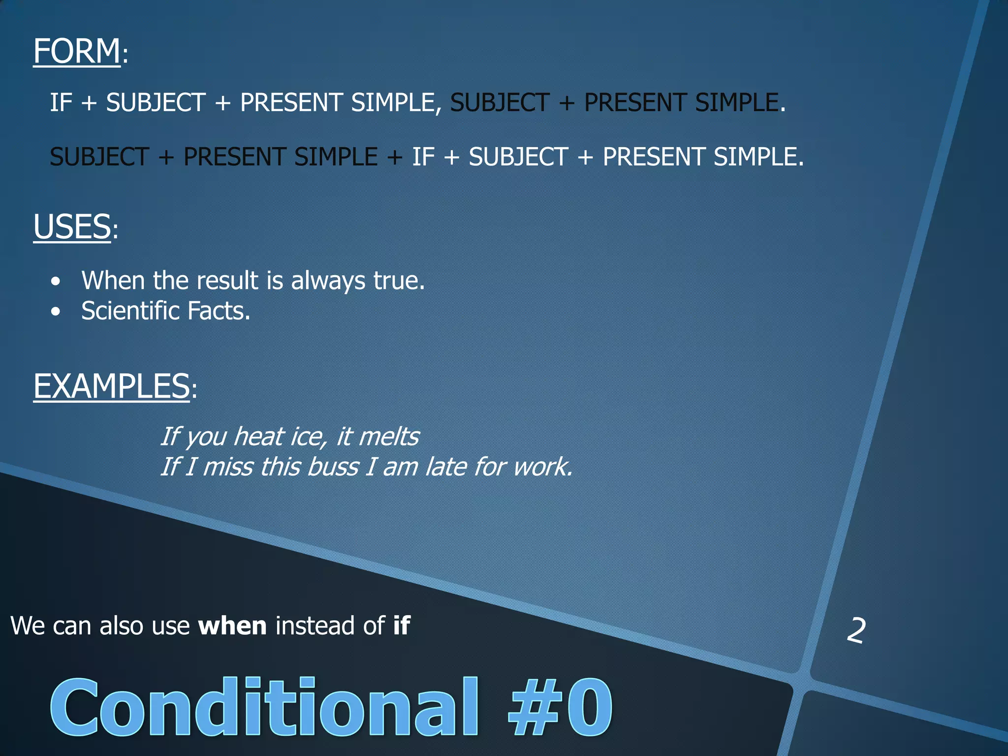 Conditionals slideshare | PPTX