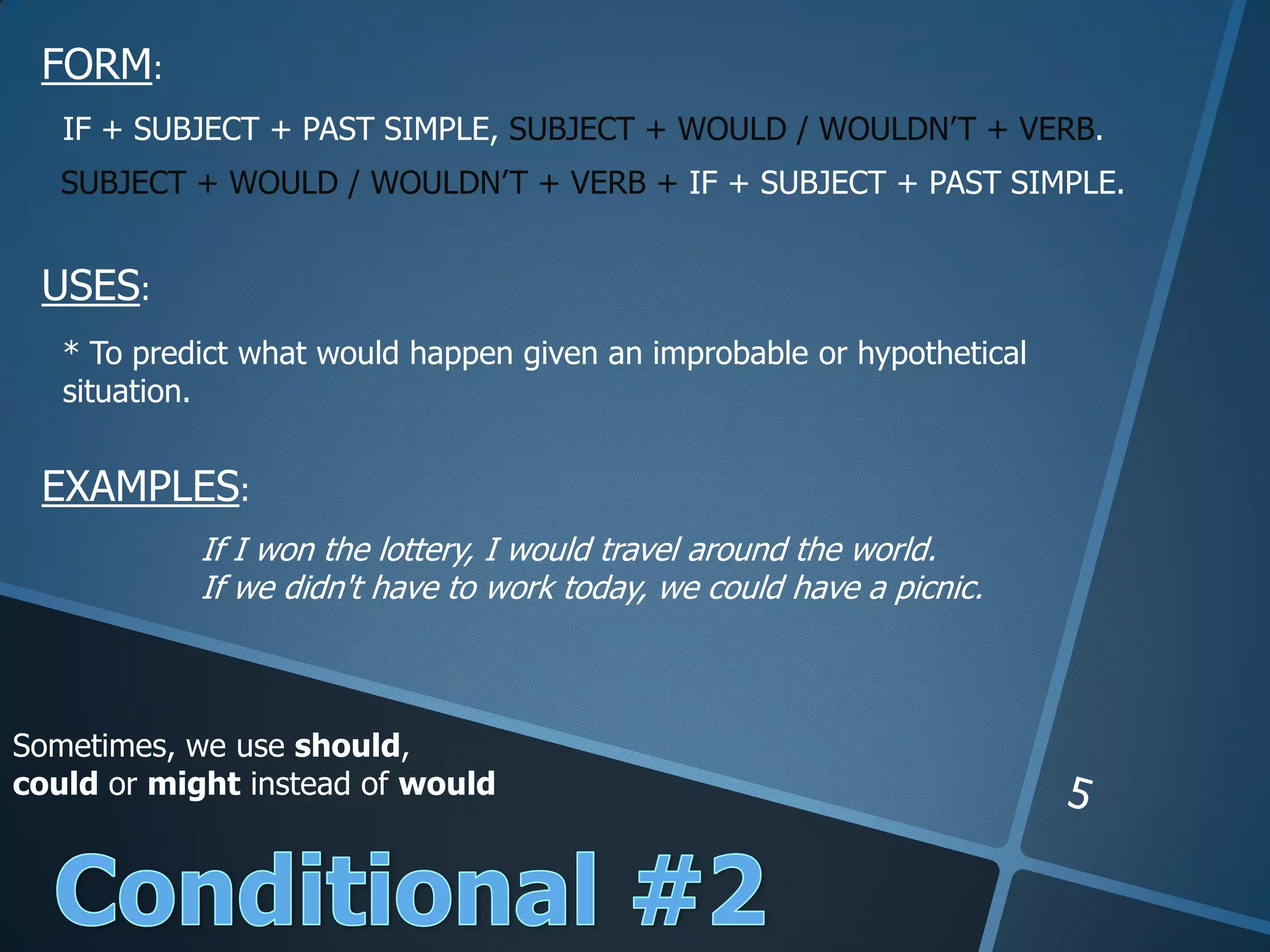 Conditionals slideshare | PPTX