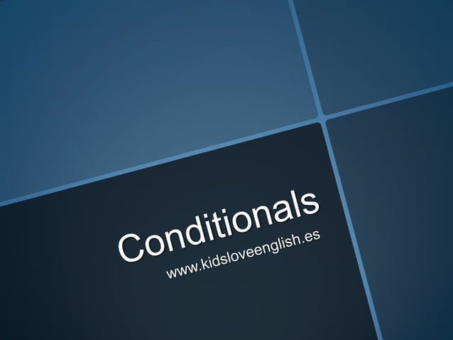 Conditionals slideshare | PPTX