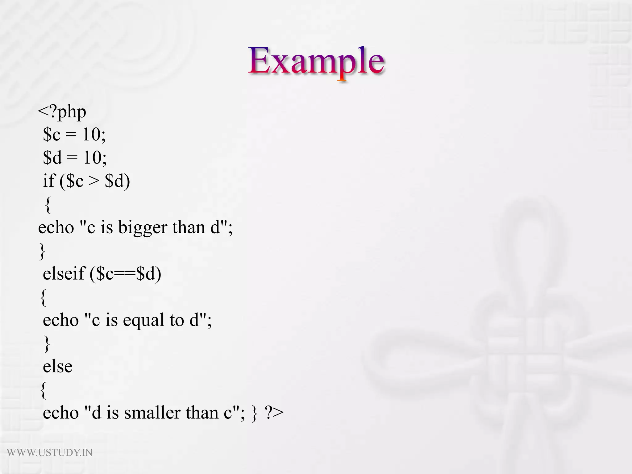 Conditional statement | PPTX