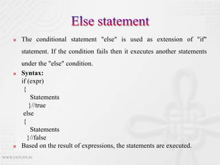 Conditional statement | PPTX