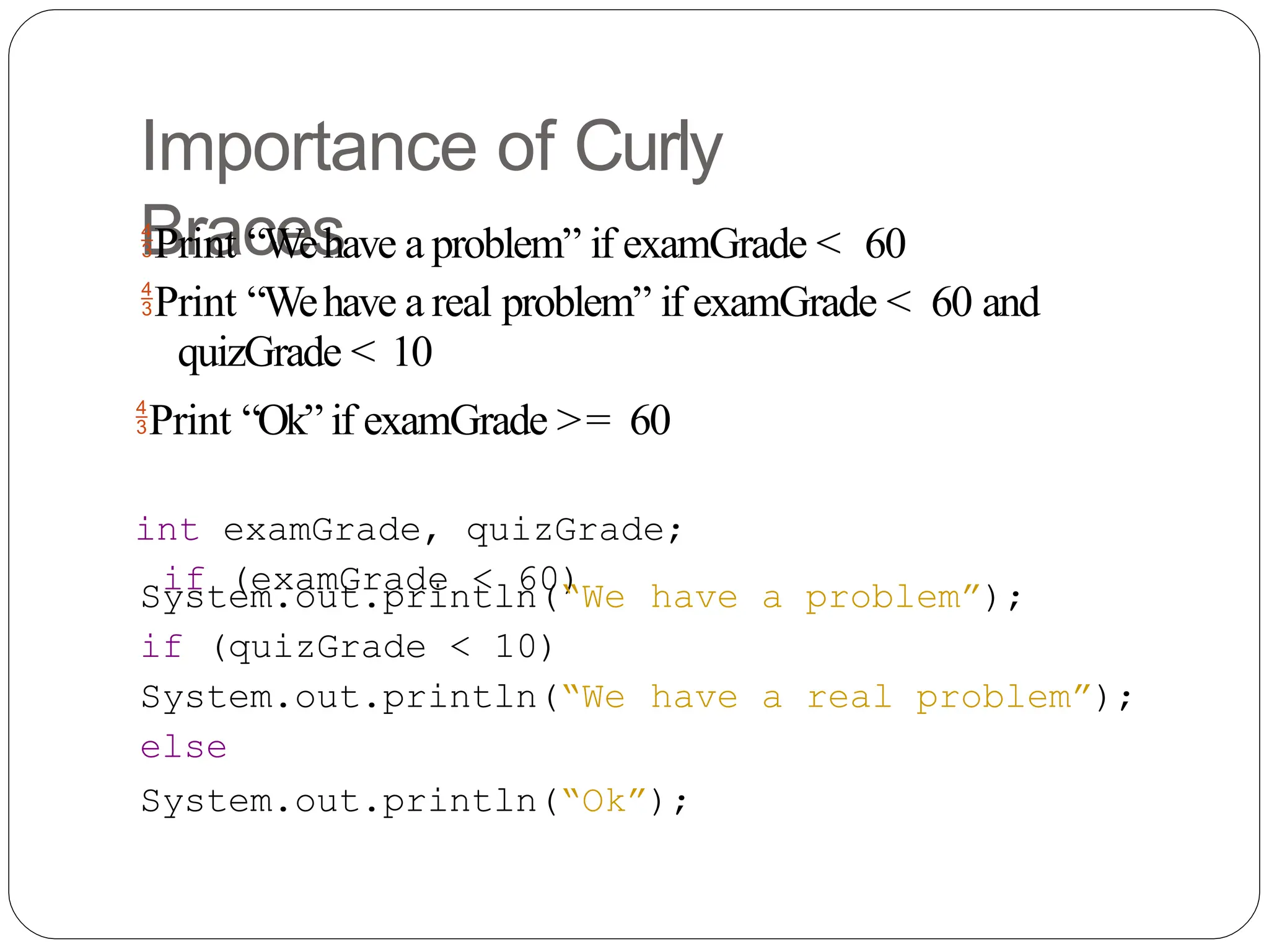 ICSE Class X Conditional Statements in java | PPT