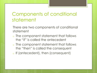 Conditional statement and material implication | PPT
