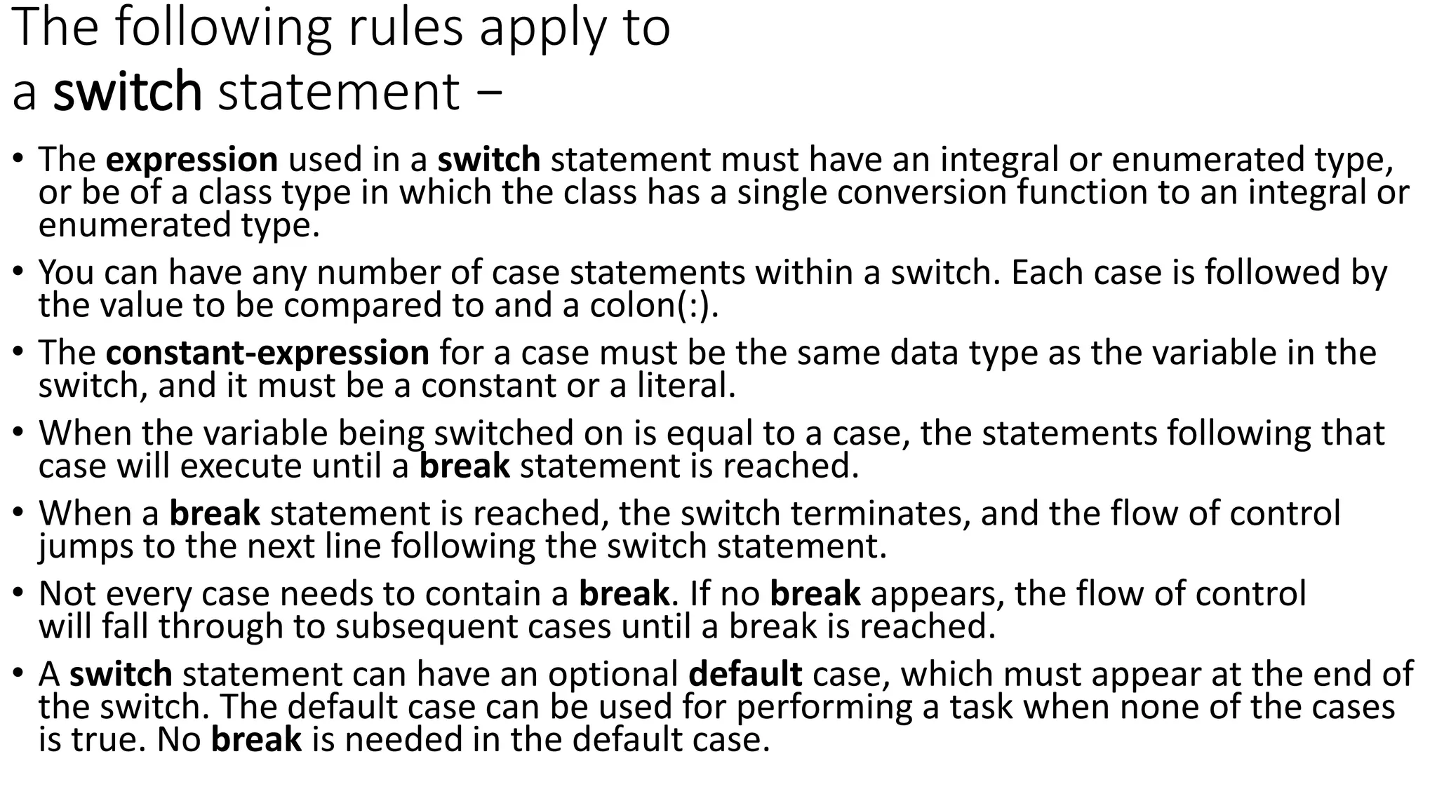 Conditional statement in c | PPTX
