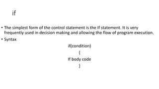 Conditional statement in c | PPTX