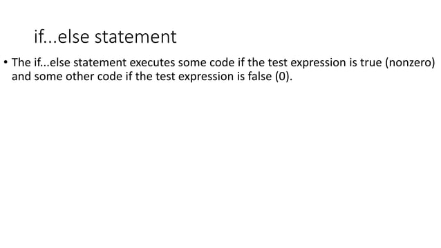 Conditional statement in c | PPTX