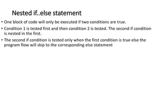 Conditional statement in c | PPTX
