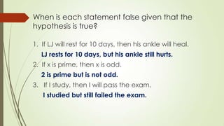 Logic Statements:Conditional statements | PPTX