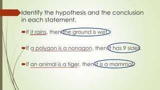 Logic Statements:Conditional statements | PPTX