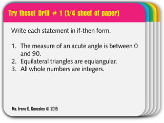 Conditional Statements | If-then Statements | PDF