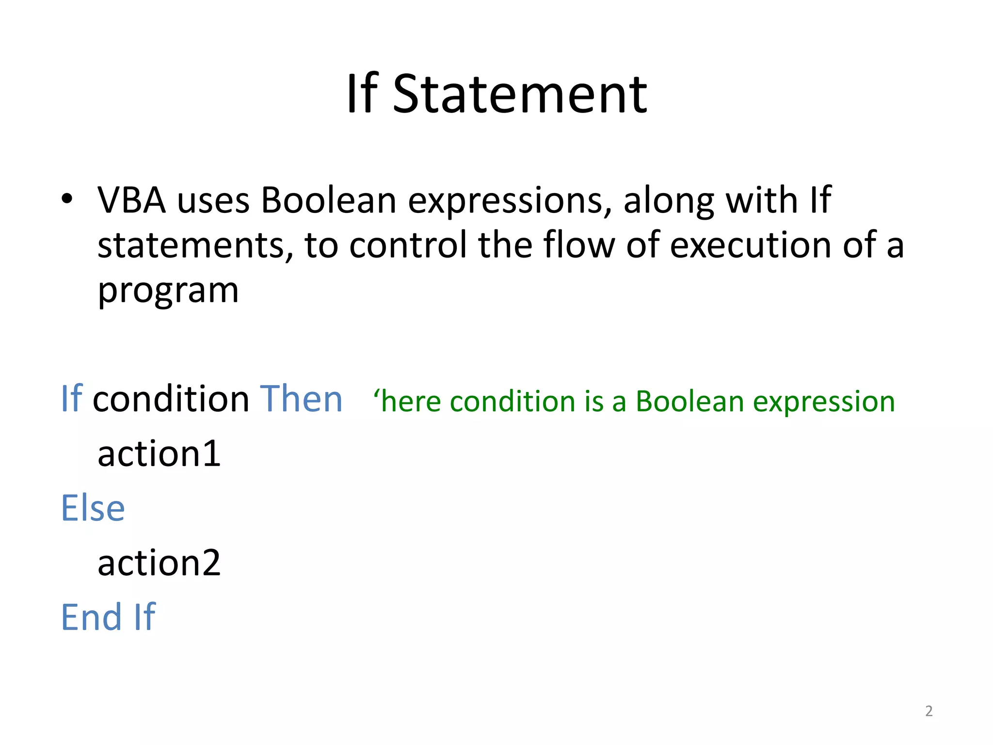Conditional statements | PPTX