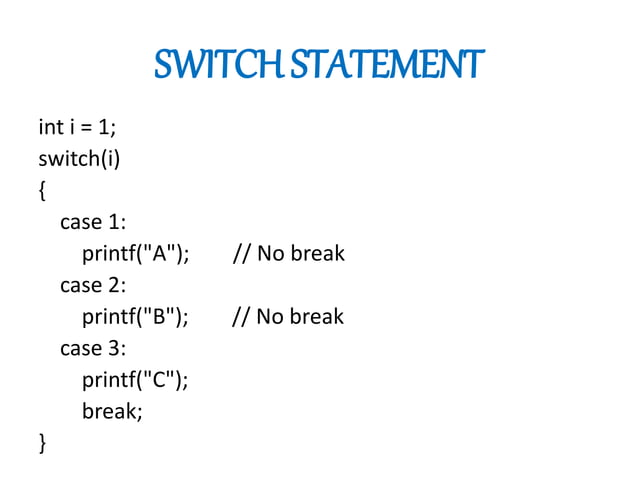 Conditional statements | PPTX