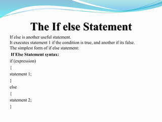 Conditional statements & Loops | PPT
