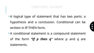 CONDITIONAL STATEMENTS last topic on 2nd quarter.pptx