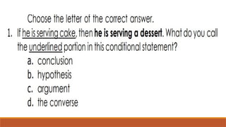 CONDITIONAL STATEMENTS IN MATHEMATICS GRADE 8.pptx